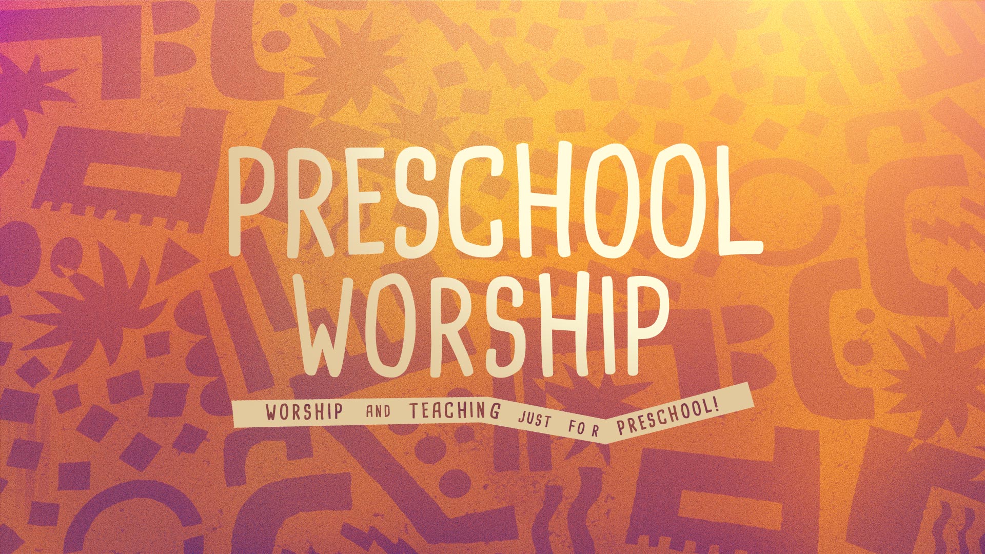 Preschool Worship - CrossRidge Church